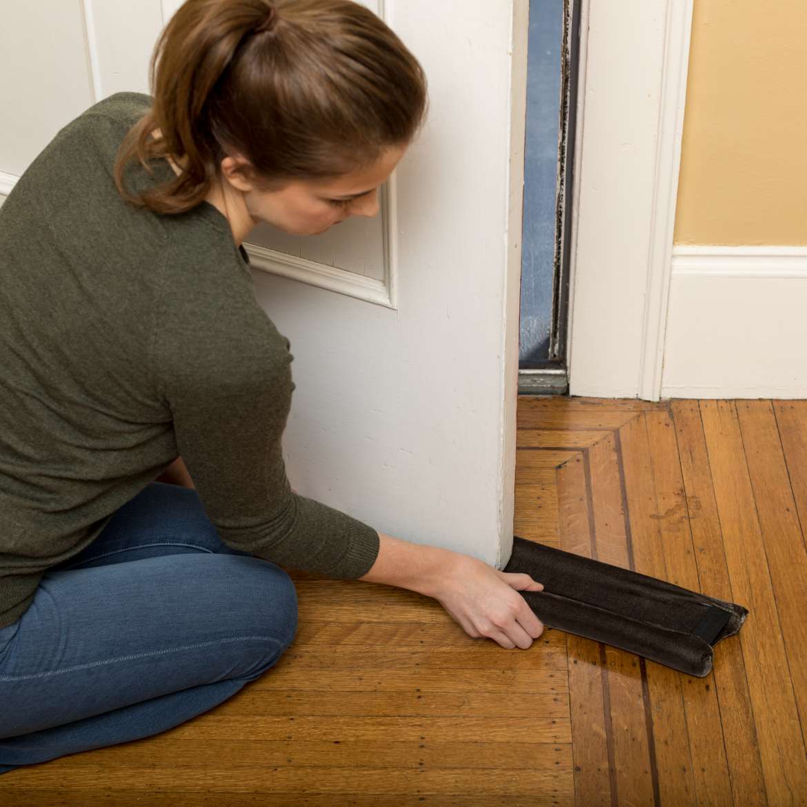 Double Draft Door Bottom Weather Seal, Dark Gray 2pk | Duck Brand