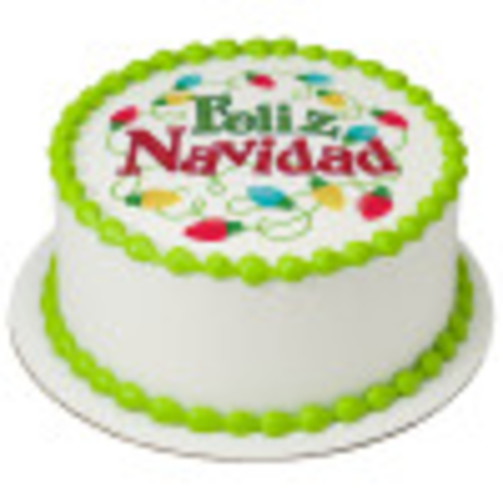 Order Playful Feliz Navidad Edible Image® by PhotoCake® Cake from ...