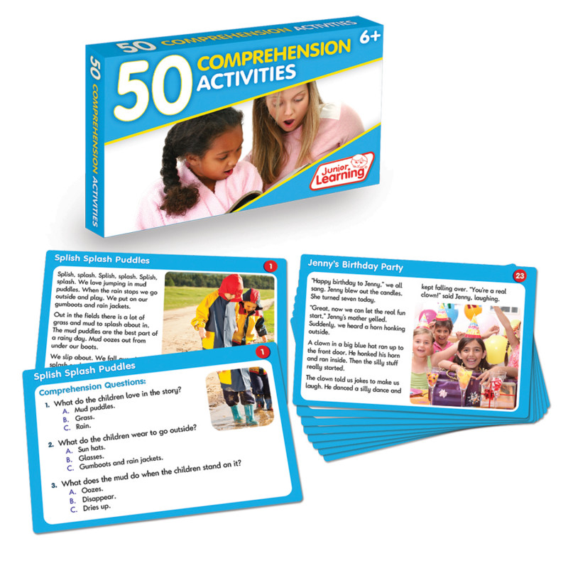 Junior Learning® Language Arts Activity Cards, Comprehension - Zuma