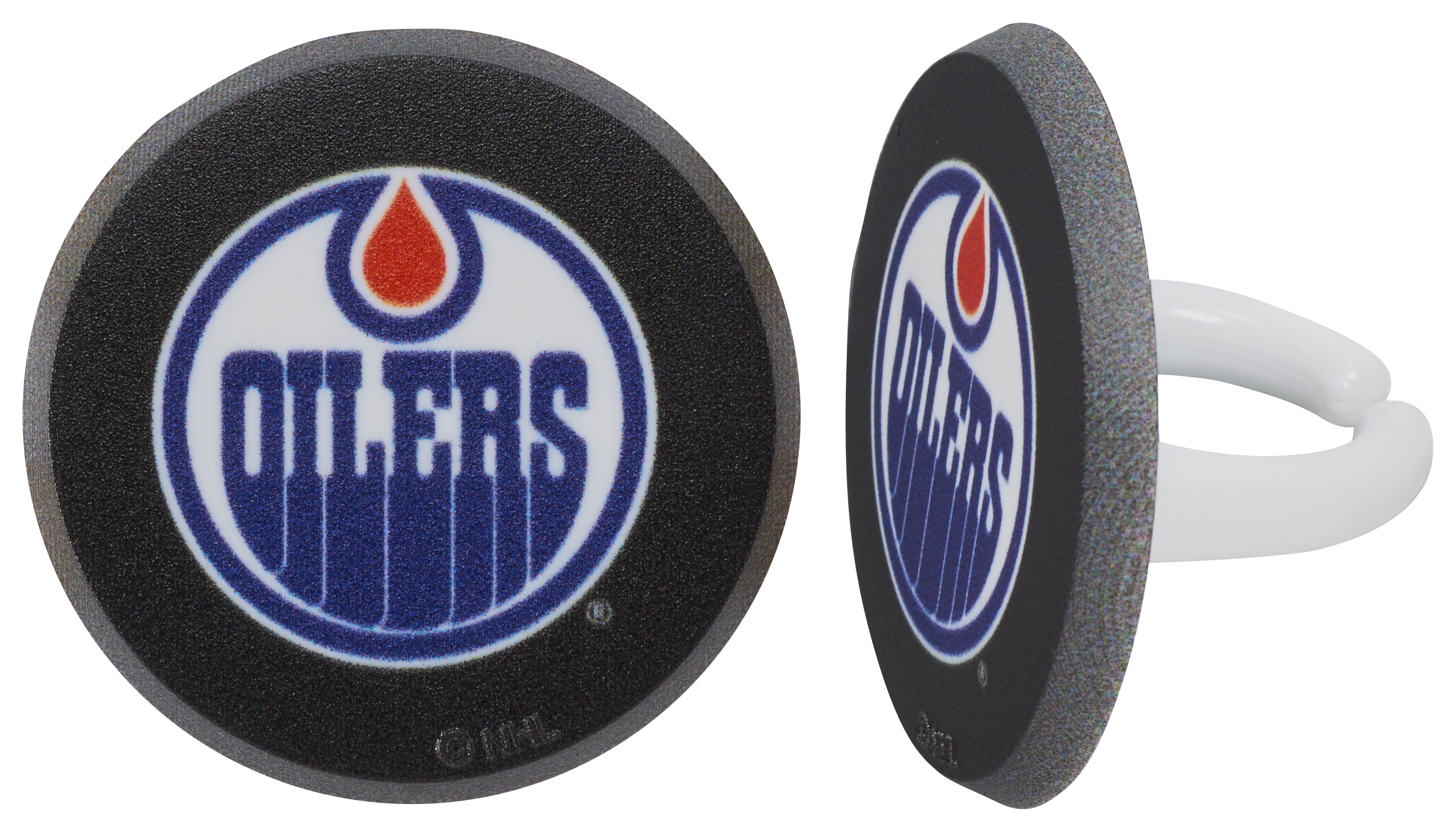 Nhl Edmonton Oilers Center Ice Cupcake Rings | DecoPac
