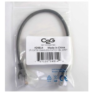 C2G (Legrand) CG15192 7 Ft., Cat 5e Snagless Unshielded (UTP) Ethernet Network Patch Cable ...
