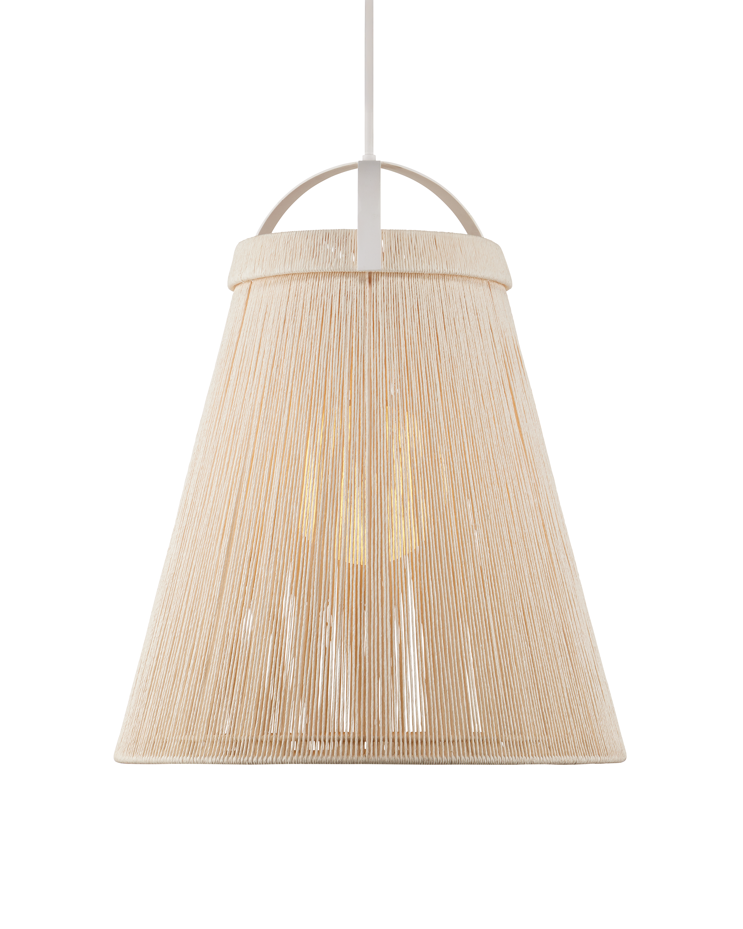 Parnell Large White Pendant