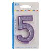 5 Glitter | Numeral Candles | DecoPac