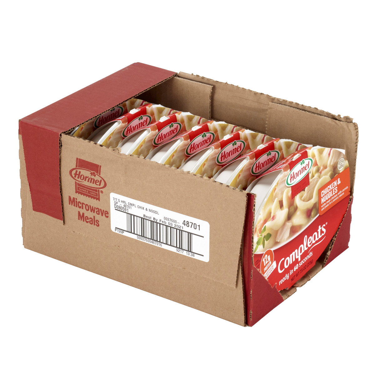 COMPLEATS® CHICKEN AND NOODLES 7/7.5 OZ • Hormel Product Code: #48701 ...