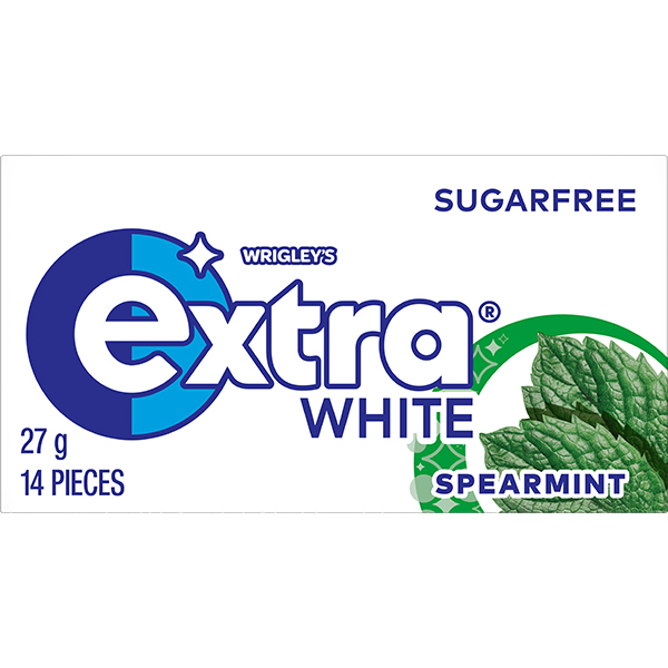 Made in Australia - Extra White Spearmint Sugar Free Chewing Gum 14 ...