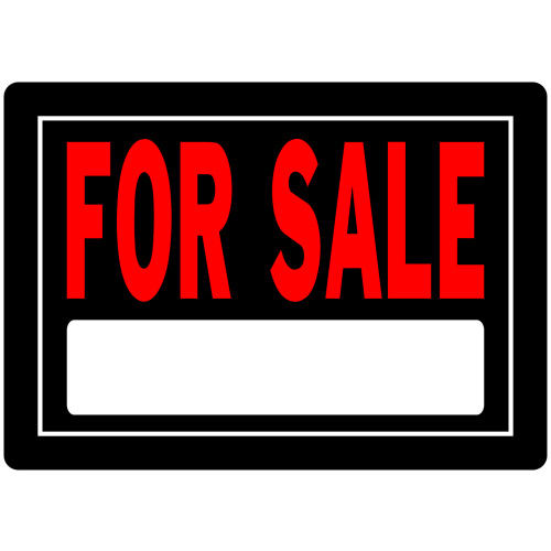 Hillman For Sale Sign Black and Red (10" x 14")