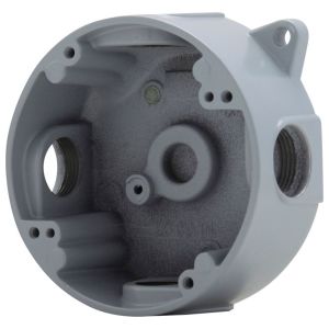 Crouse Hinds (Eaton) VXF10 VXF Cast Round Outlet Boxes-1/2 In. Hubs ...