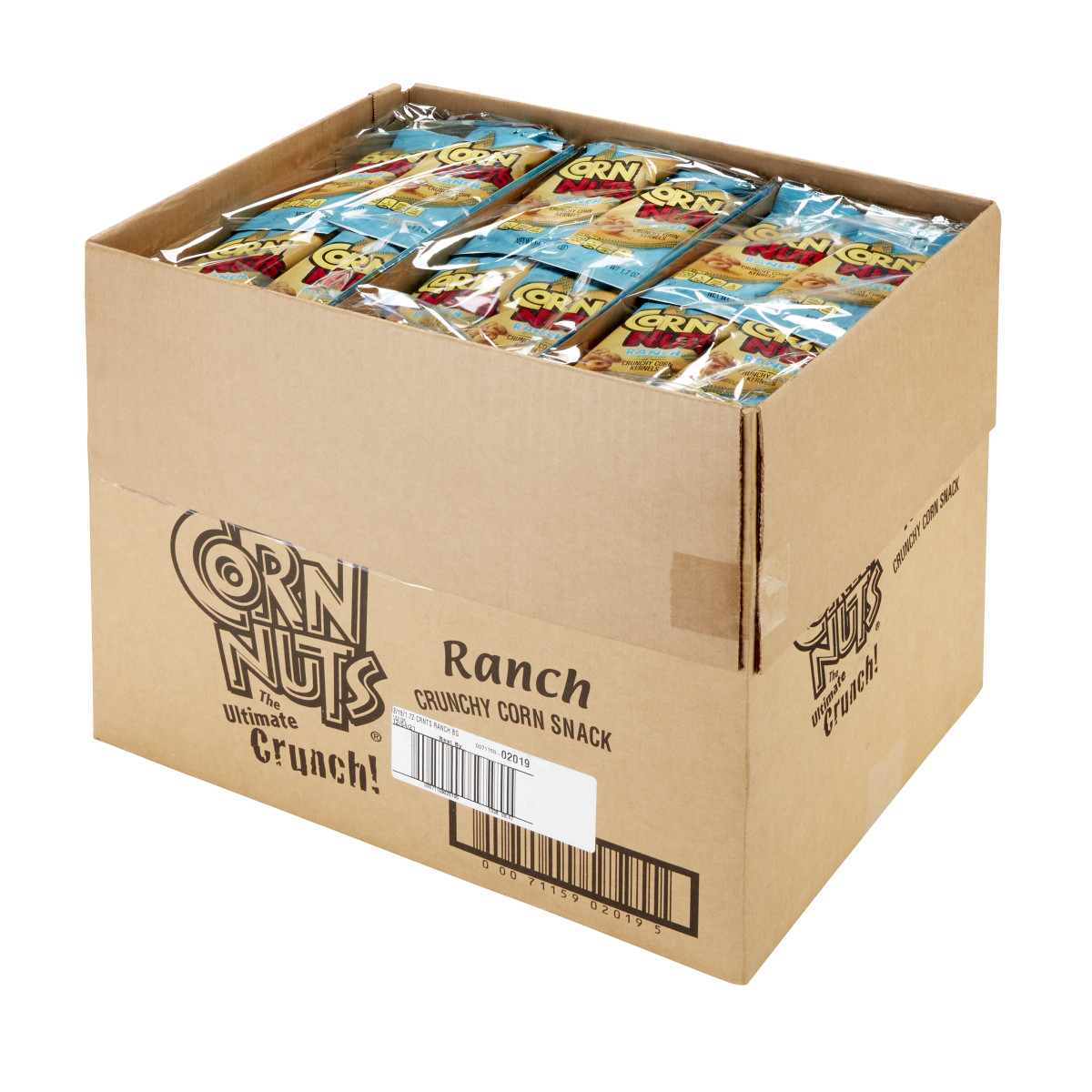 CORN NUTS® Ranch Crunchy Corn Kernels Snack, 1.7 oz. Pack of 12 ...