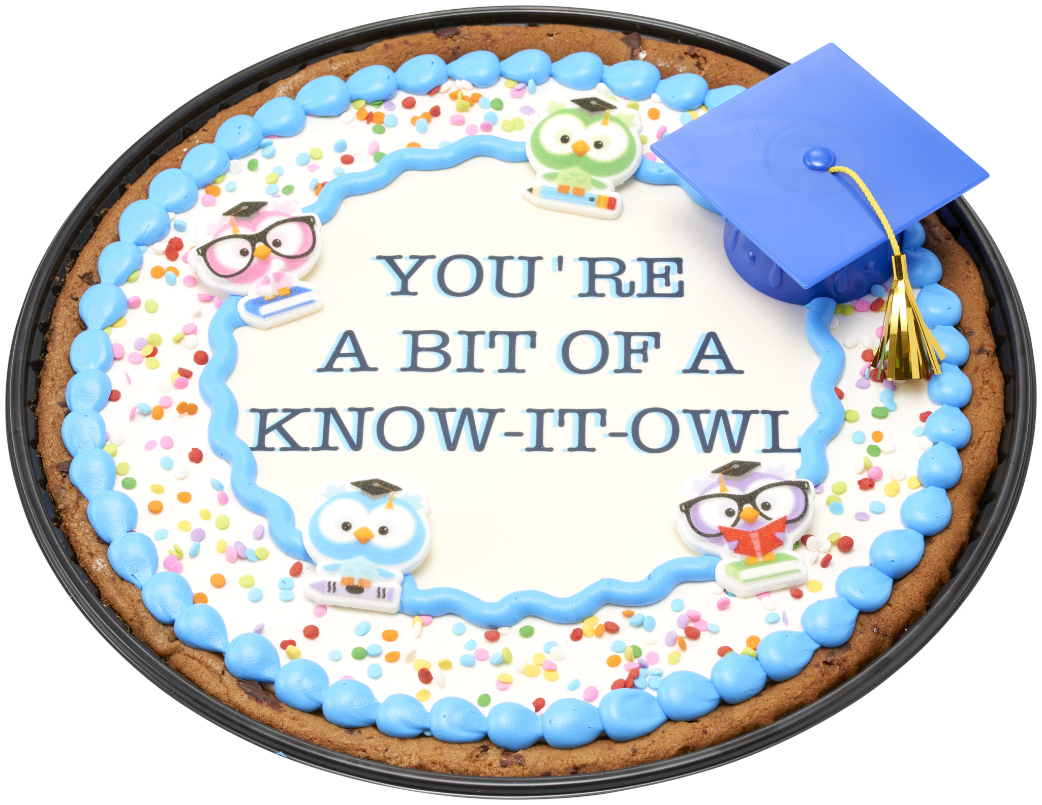 Blue Grad Cap With Tassels Layon | DecoPac