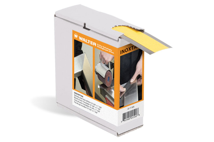 Stainless steel finishing tape