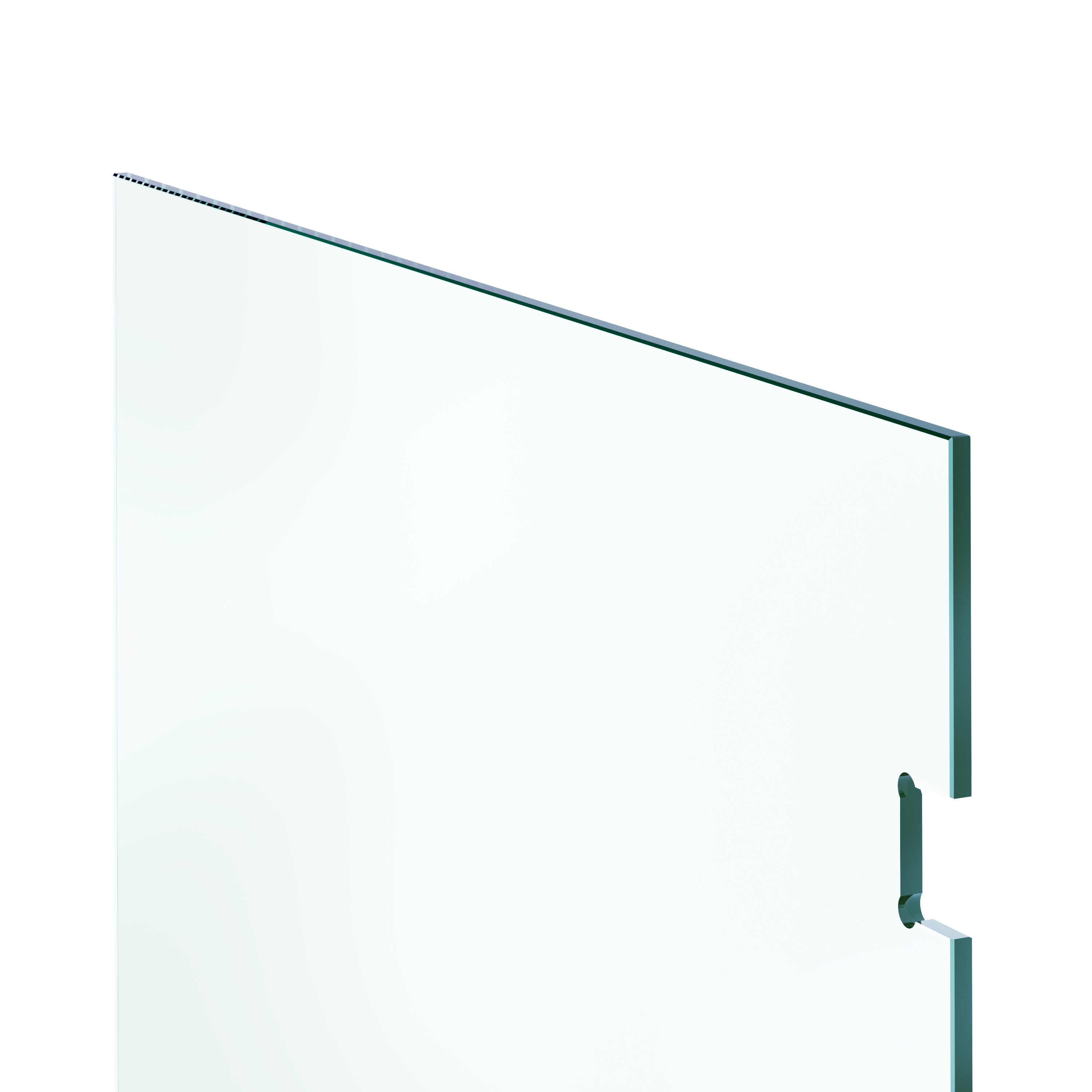 Clear Tempered Hinge Panel – Future Glass LLC