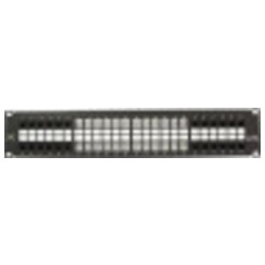Leviton 6910G-U48 Cat 6A Flat QuickPort Patch Panel, 48-Port, 2RU ...