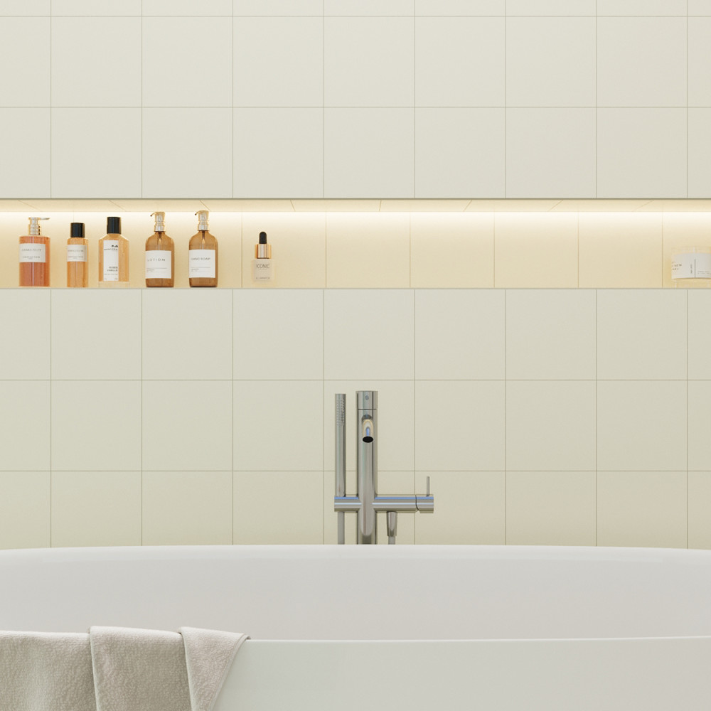 Monocolor Nacar 7-7/8 in. x 7-7/8 in. Ceramic Floor and Wall Tile ...