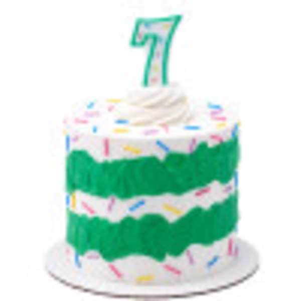 Numeral 7 Sprinkle Candle | DecoPac