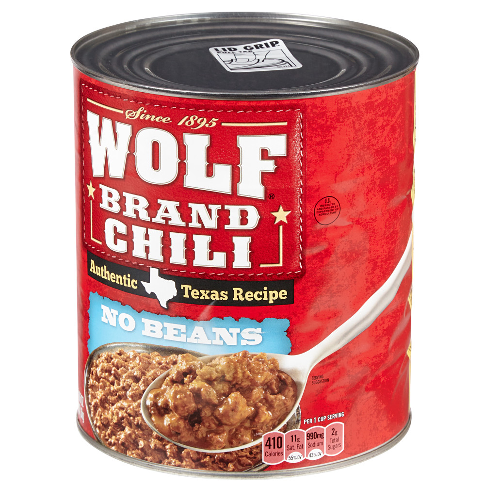 WOLF Brand Chili With No Beans | Conagra Foodservice
