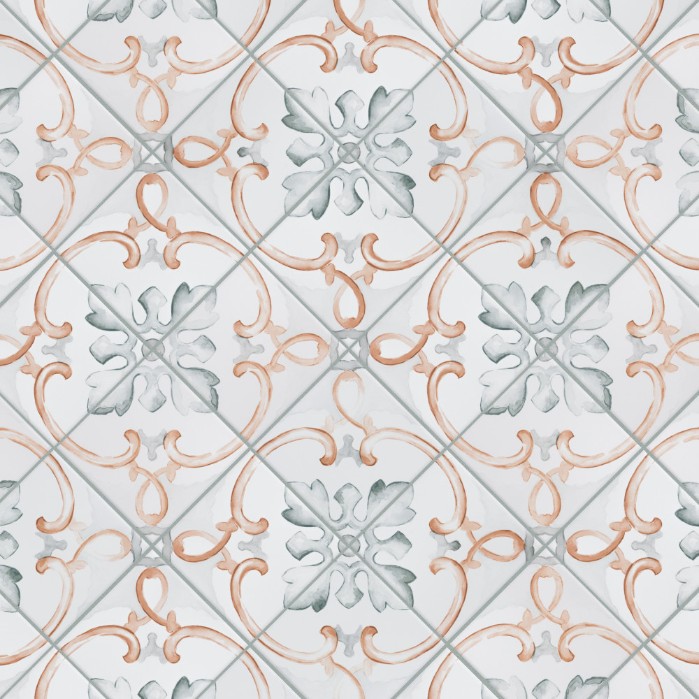 Sample - Saint Germain Chaud Deco Jules Porcelain Floor and Wall Tile ...