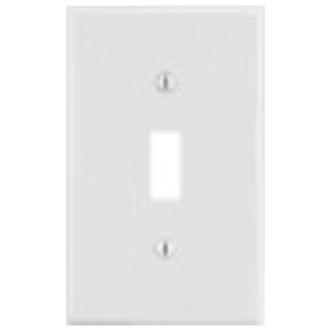 Hubbell Wiring Device - Kellems P1W Wall Plate, Toggle, 1-Gang ...