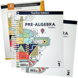 BJU Press Math 8 Pre-Algebra Teacher Edition & Teacher Edition ...