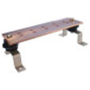 Erico (nVent) EGBA14424GG Grounding Bar, Grounding Busbar, Copper, 24 X ...