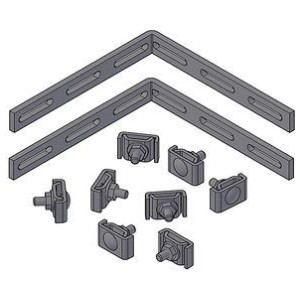 WBT CORNER SPLICE BL Cable Tray Fitting, Corner Splice, Splicing, Cable ...