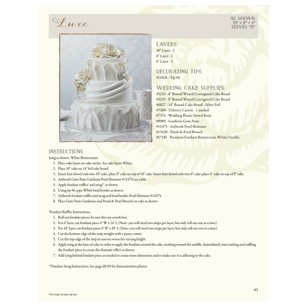 Luxe Stacked Wedding Cake Decorating Instructions | DecoPac