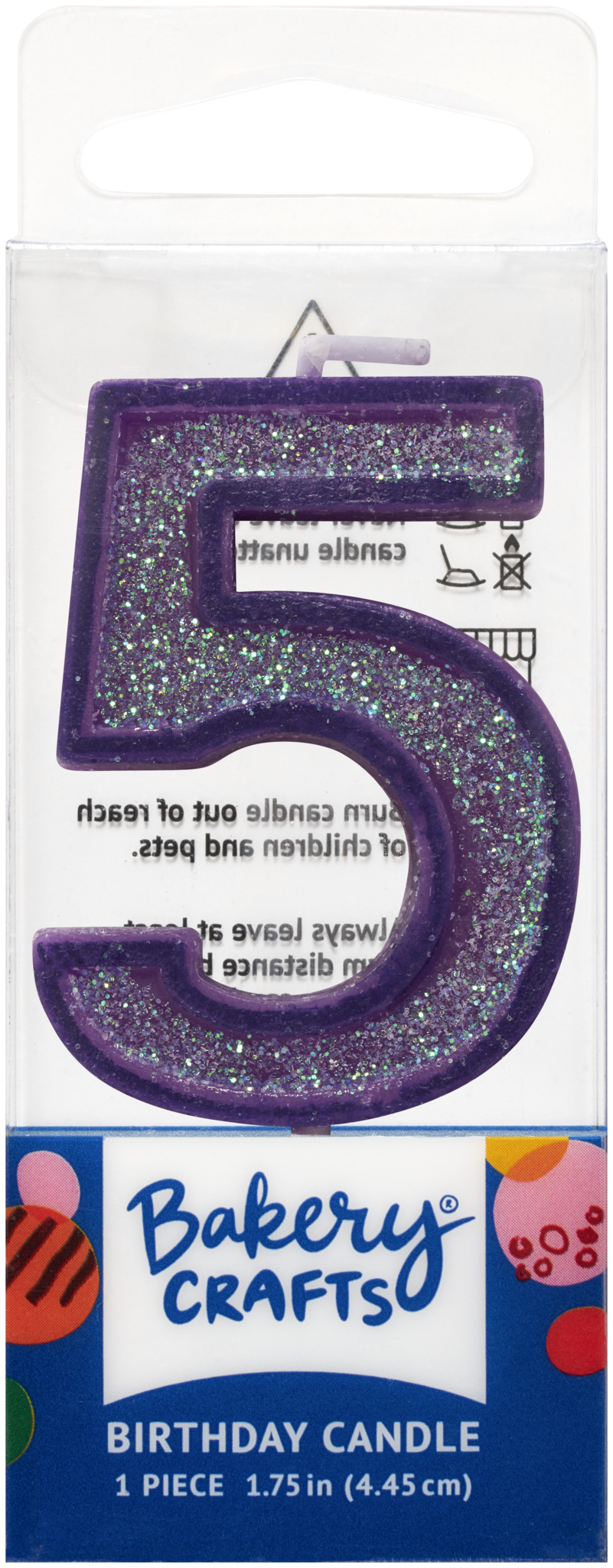 5 Mini Purple Glitter | DecoPac