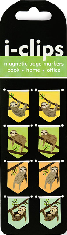 i-Clips Sloths Magnetic Page Markers