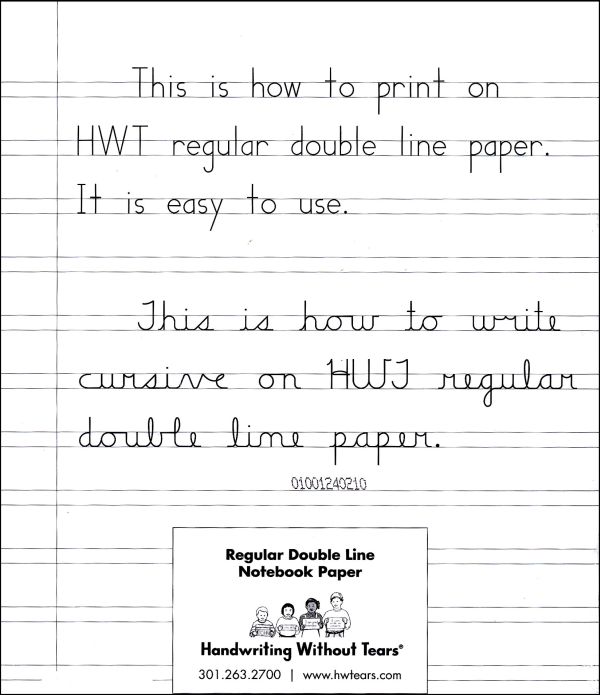 Regular Double Line Notebook Paper (ream)