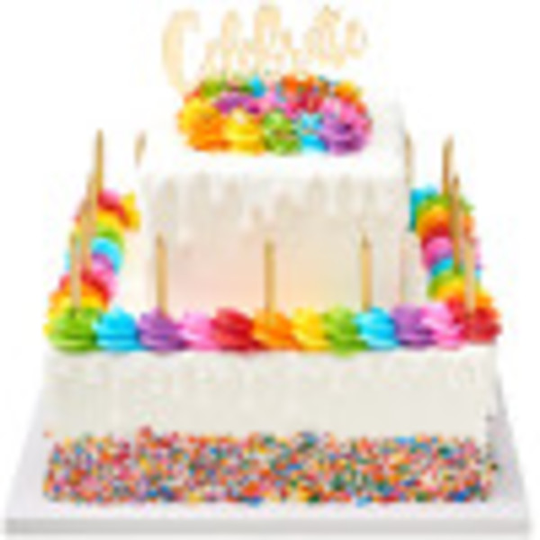 Cake Structure Set 6 10 Sq Stacked Cakes W White Boards | DecoPac