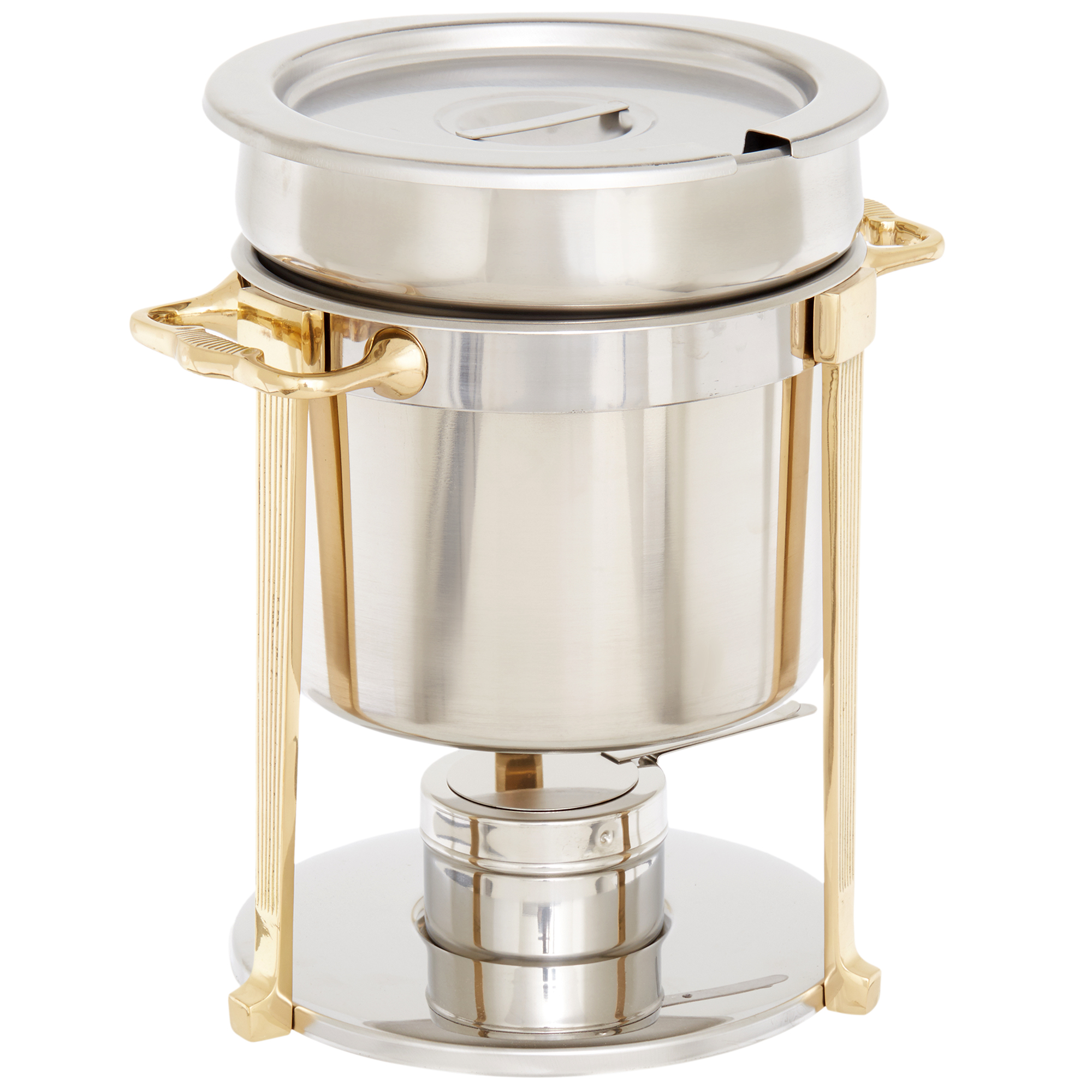 7.25-quart (6.9L) Soup Marmite with Classic Brass Trim