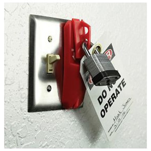 Panduit PSL-1015 Lockout Tagout, Universal Wall Switch Cover, Red ...