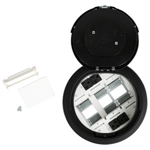 Wiremold (Legrand) 8ATC2PBK Evolution Series 8 In. Poke-Thru Device ...