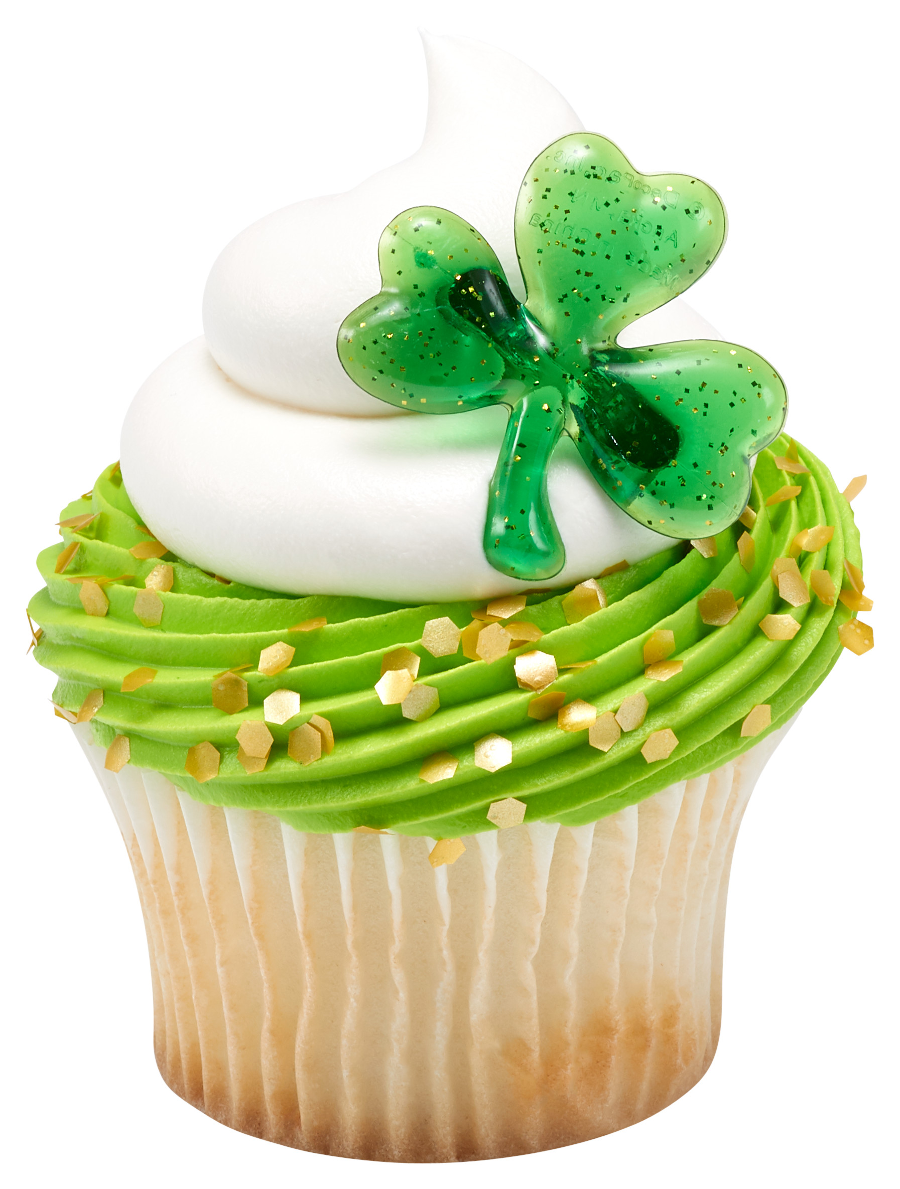 Shamrock Puff Glitter Cupcake Rings | DecoPac