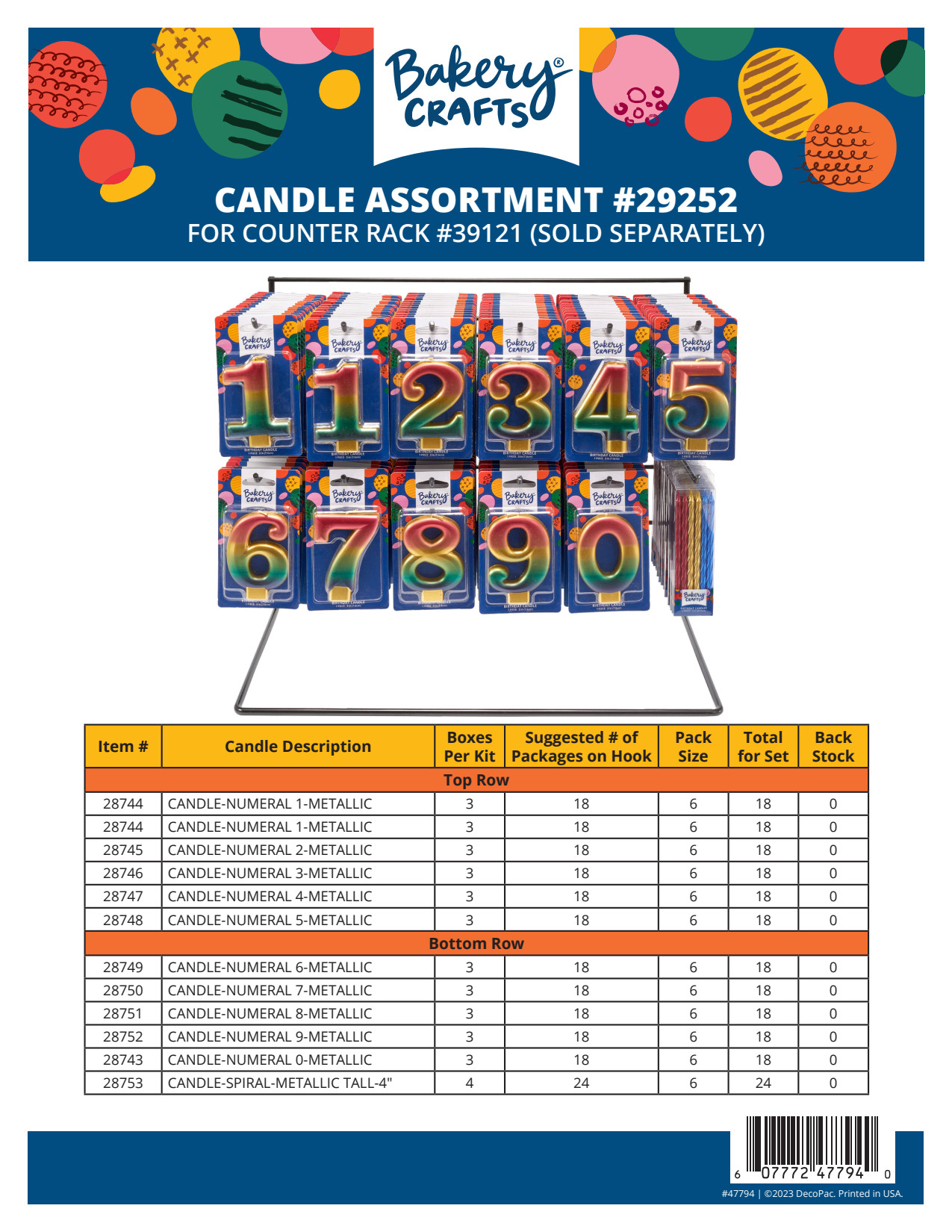 Candle Assortment 29252 | DecoPac