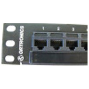 Ortronics (Legrand) OR-SP6U24 TechChoice® Cat 6 Patch Panel, 24-Port, 1 ...