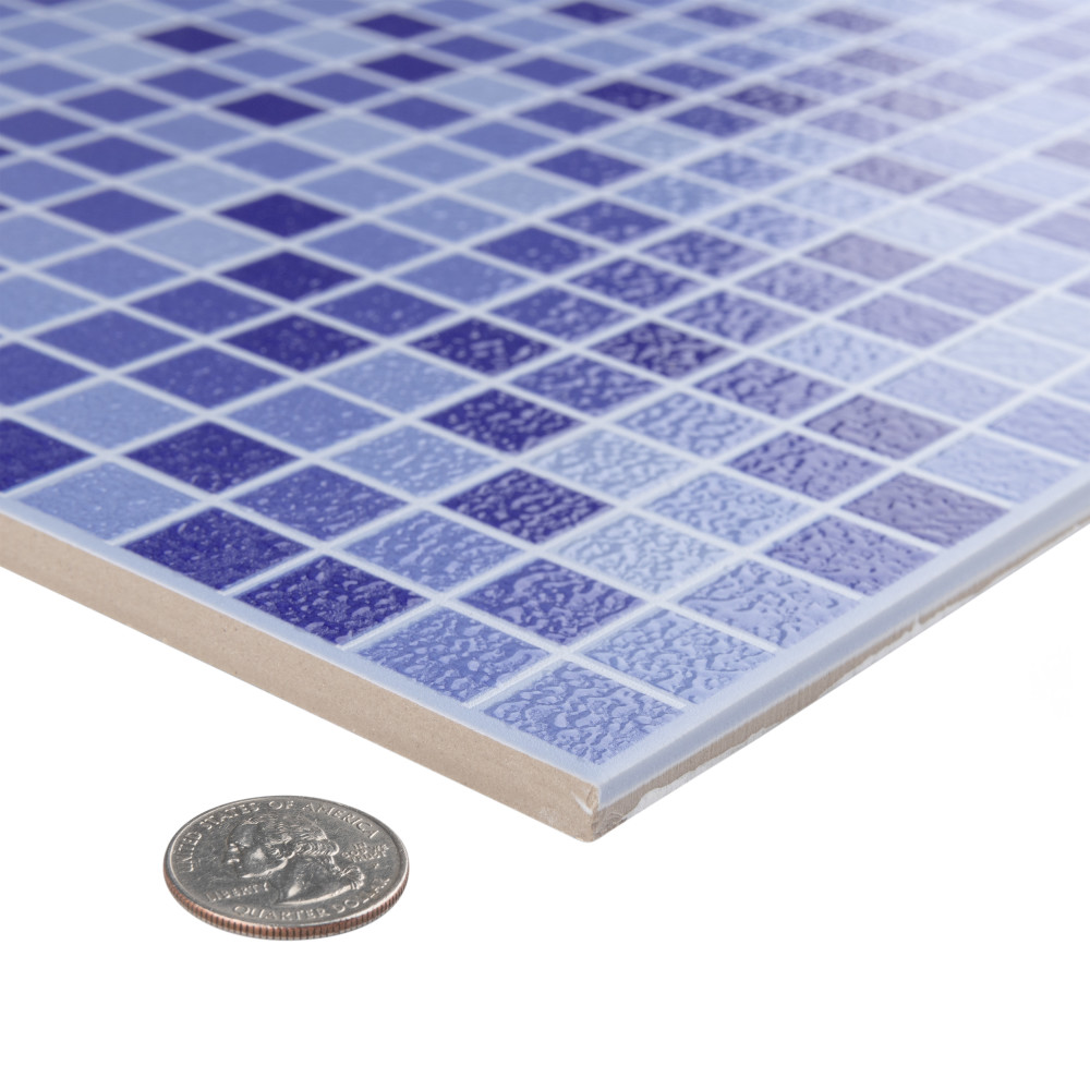 Indico Cobalto 13-1/8 in. x 13-1/8 in. Porcelain Floor and Wall Tile ...