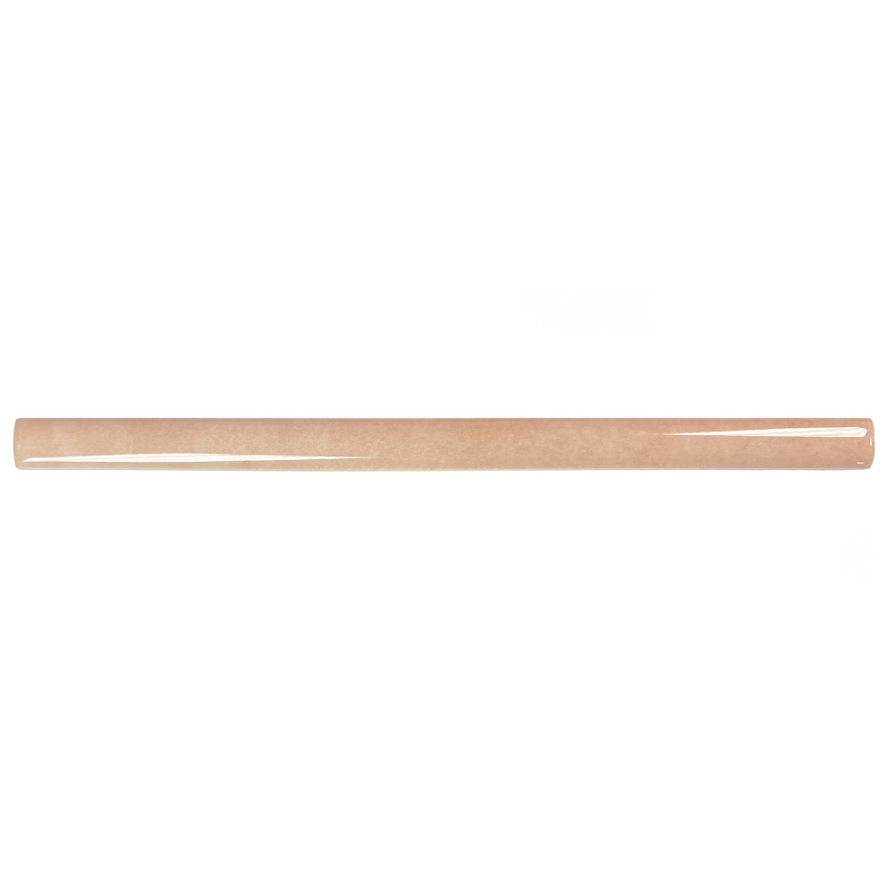 Coco Demi-Bullnose Glossy Orchard Pink 1/2 in. x 7-7/8 in. Ceramic Wall ...