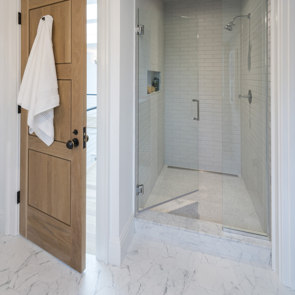 Hudson 1" Hex Storm Grey 11-7/8 in. x 13-1/4 in. Porcelain Mosaic Tile ...