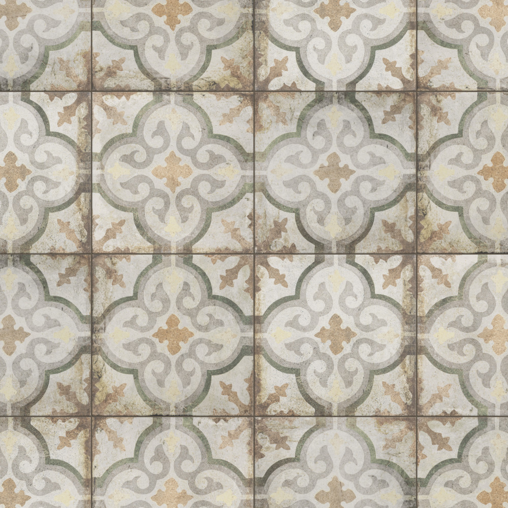 D'Anticatto Decor Palazzo 8-3/4 in. x 8-3/4 in. Porcelain Floor and ...