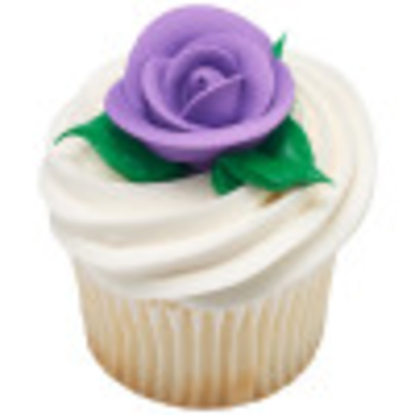 Purple Variety Royal Icing Classic Roses | DecoPac