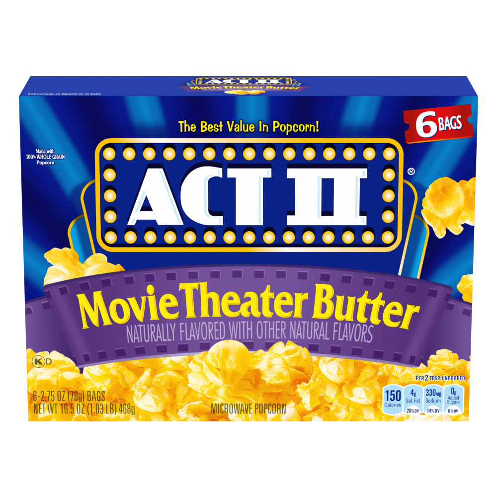 ACT II Movie Theater Butter - 6 Packs of 6 | Conagra Foodservice