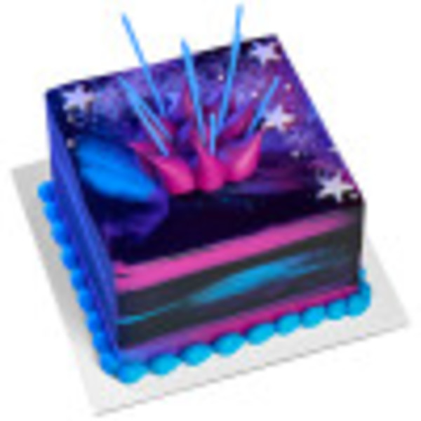 36 Blue Slim Glitter Candles | DecoPac
