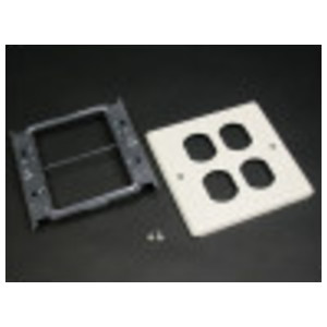 Wiremold (Legrand) V4047BB Overlapping Cover Two Duplex Receptacles ...