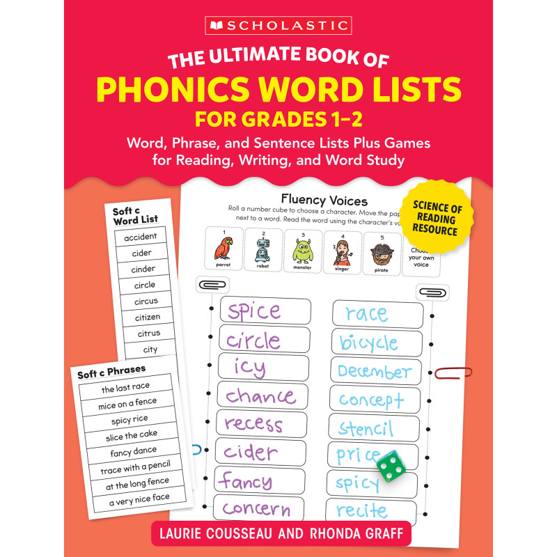 Scholastic Teaching Solutions The Ultimate Book of Phonics Word Lists: Grades 1-2 - Zuma