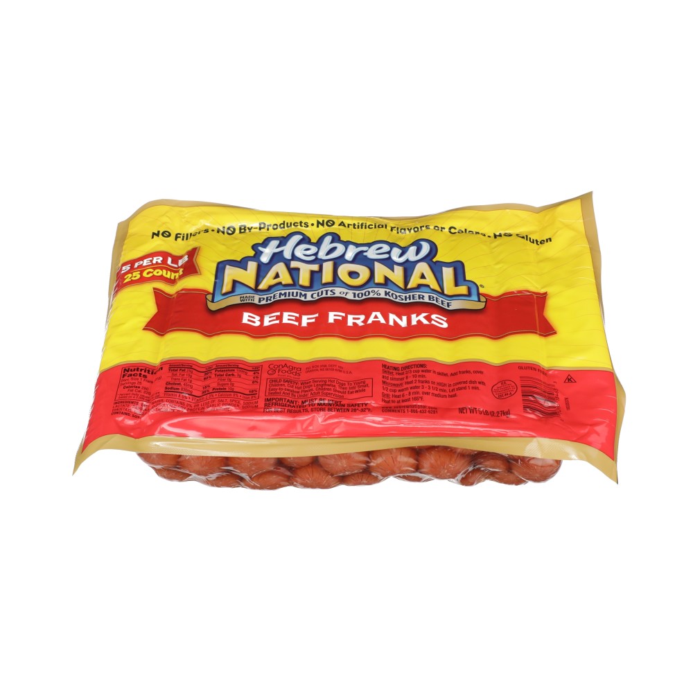 7" Beef Franks 5/1 | Conagra Foodservice