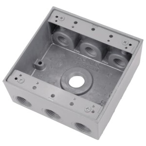 ABB (Thomas And Betts) 2IH7-1 Red-Dot Weatherproof Box, Aluminum Die ...