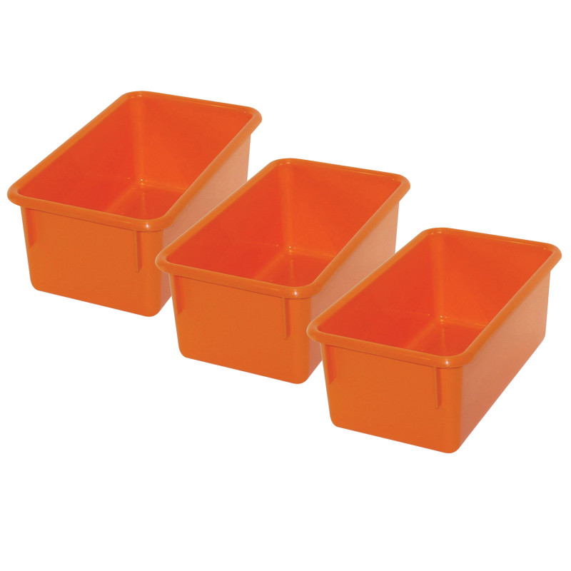 Romanoff Stowaway® Tray no Lid, Orange, Pack of 3 - Zuma