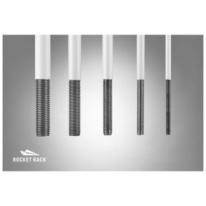 Robroy RRPVCZNC1238 Rocket Rack Rocket Rod Threaded Rod, 3/8 In., Zinc ...