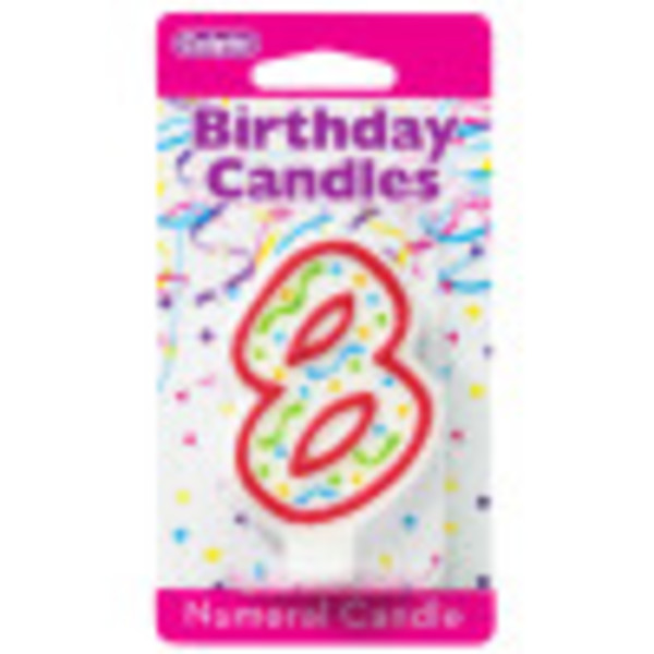 2 Party Red | Numeral Candles | DecoPac