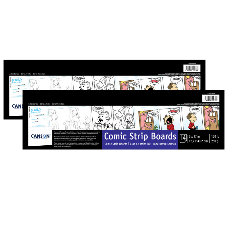 Canson Artist Series Comic Strip Board, 14 Sheet, 5x17 inch, Pack of 2 ...